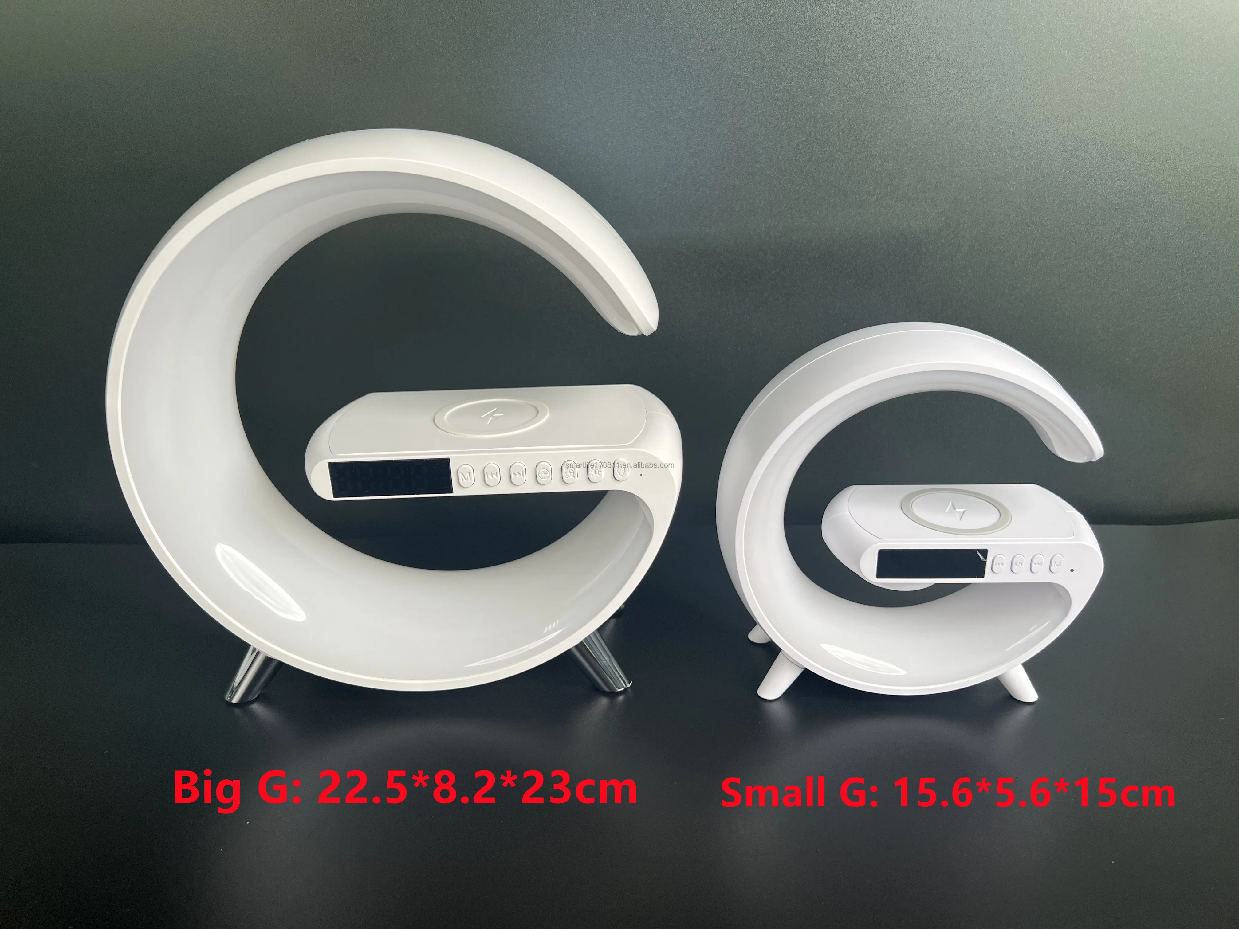 New Design 5 In 1 Portable G-shaped 15w Wireless Charger With Alarm ...