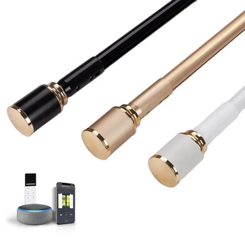 App Controlled smart curtain rods with remote control curtain poles ...