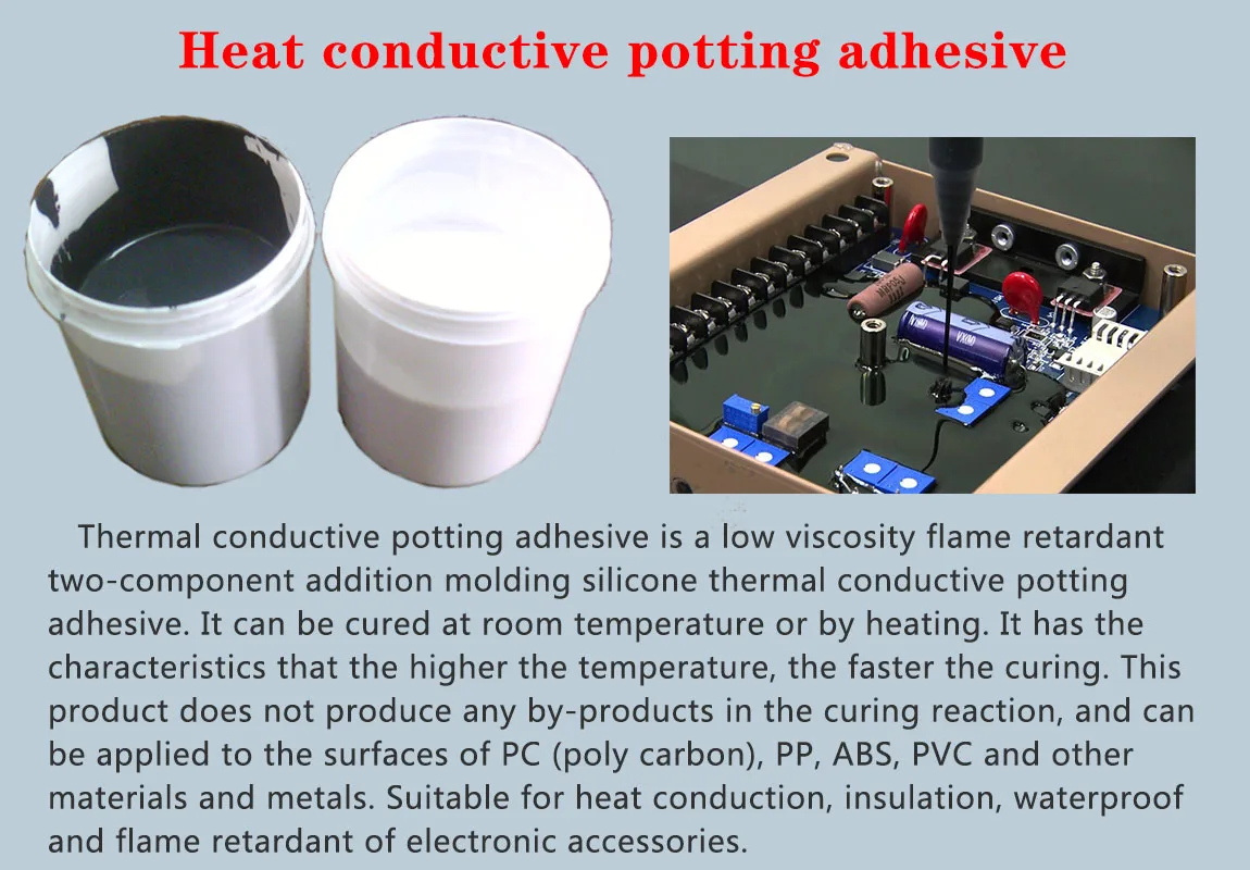 Two Components Thermal Conductive Potting Compound Adhesive 0.8~3.0w/mk ...