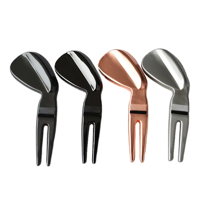 Factory Wedge Shaped Metal Golf Divot Tool Matte Black Golf Divot ...