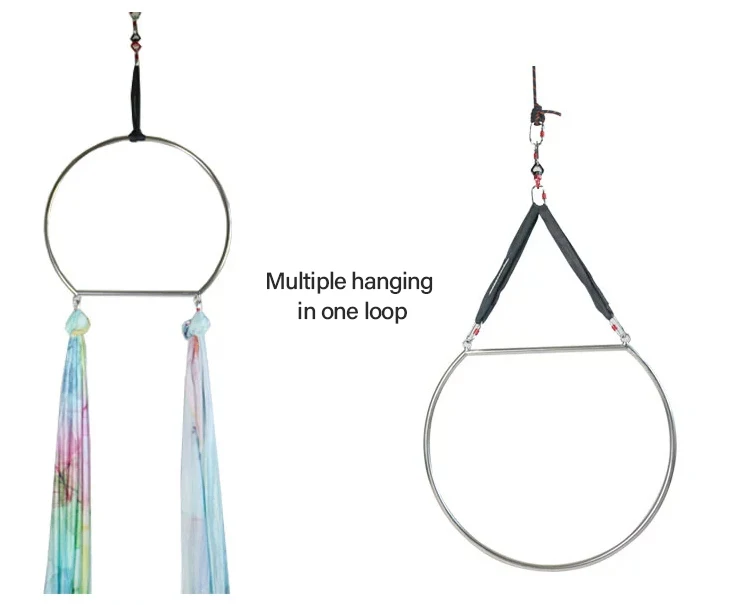 NEW Stainless Steel Aerial Yoga Rotating Suspension Ring Fitness for ...
