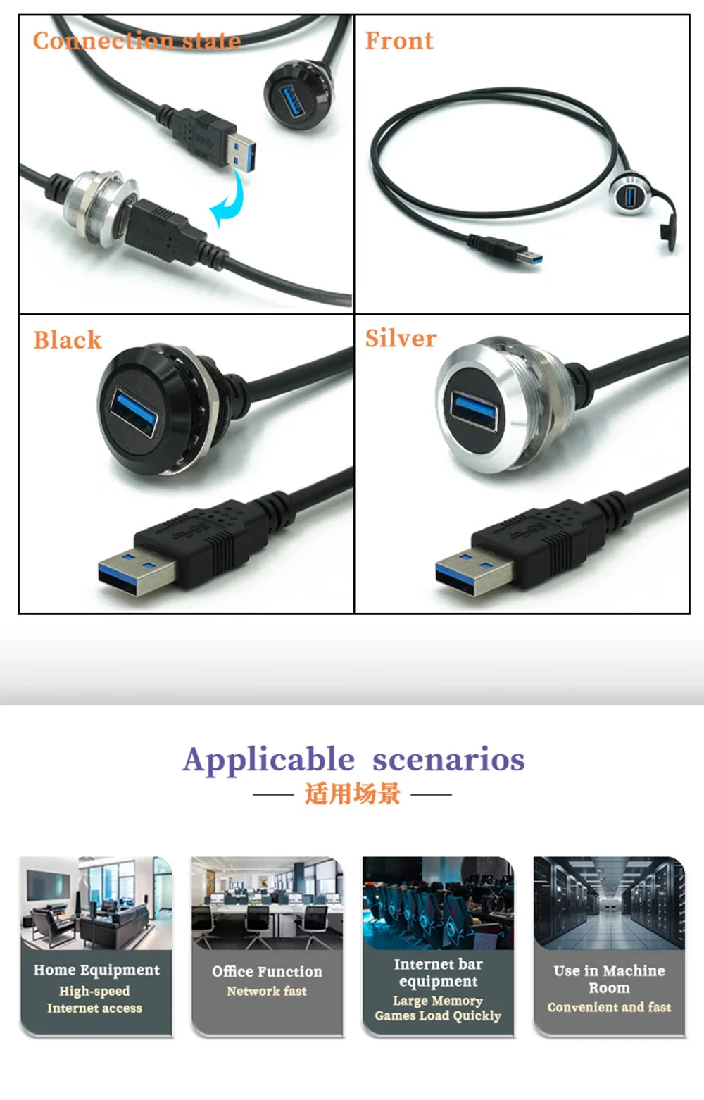 D-type Rj45 Panel Mount Rj45 Socket Female To Female Cat6 Data ...