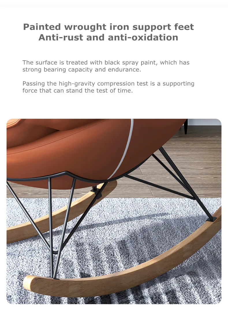 Simple Recliner Stable Chair Wooden Frameoutdoor Nap Rest Convenient ...