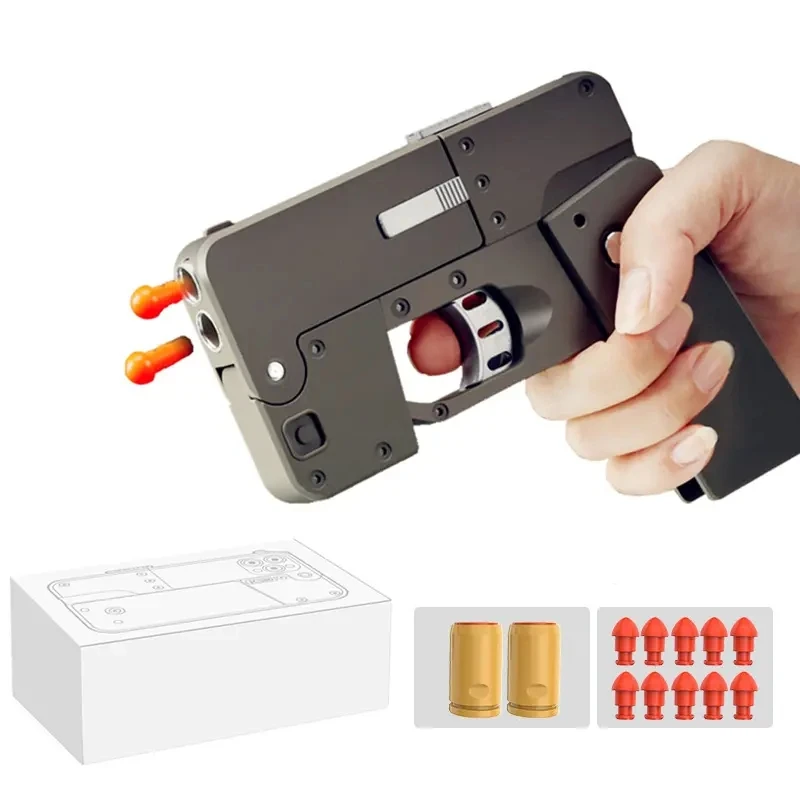 Folding Mobile Phone Soft Ammo Gun with Launching Spray and Throwing ...