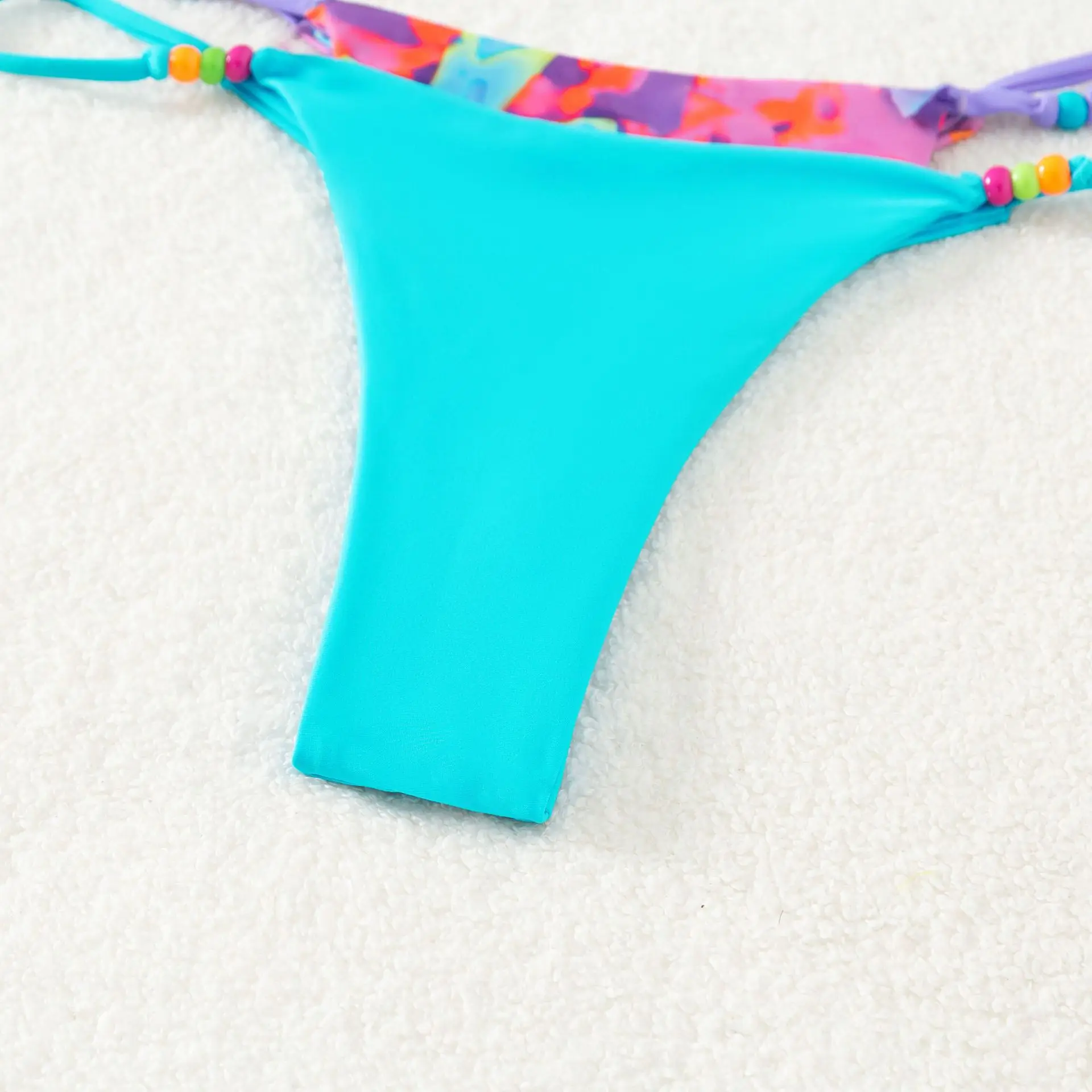 Swimwear Women Fake 2 Layers Reversible Beach Swimming Bathing Suits ...