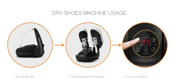 Household Intelligent Portable Adjustable Frame and Timer Shoe Dryer ...