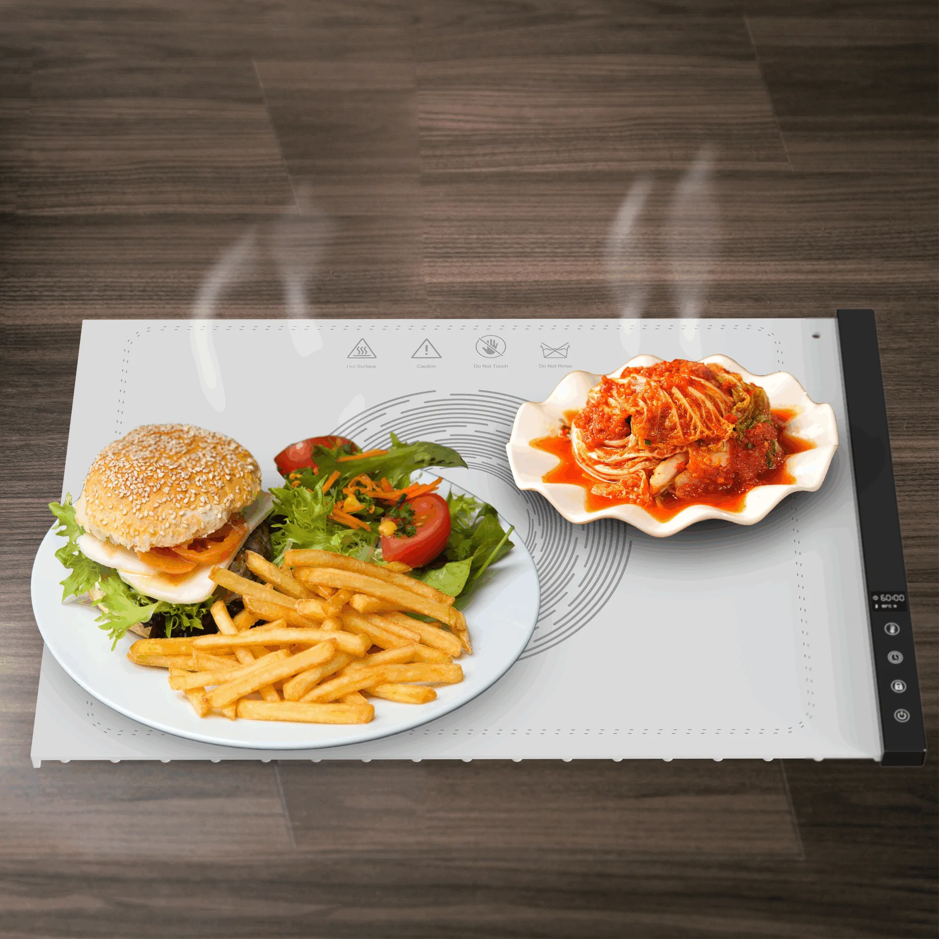 110/220v Voltage Large Size Foldable Silicone Food Warmer Warming Tray ...