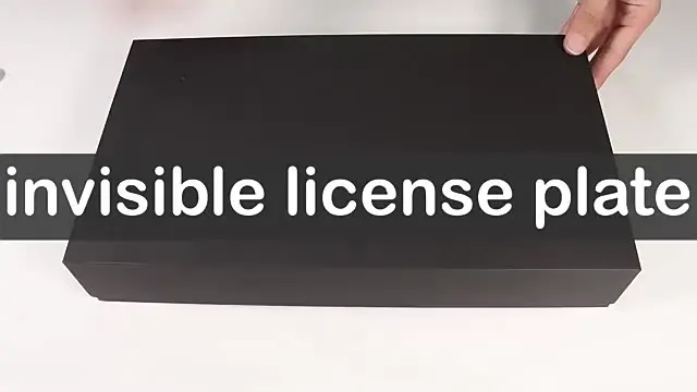 Us Standard 30*15cm License Plate Cover Electric Smart Dimming Film ...