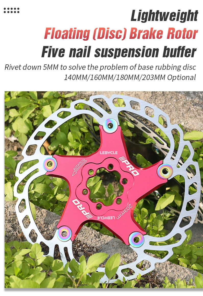Lebycle Ultralight Floating Stainless Steel Bicycle Parts Rotor Bicycle ...