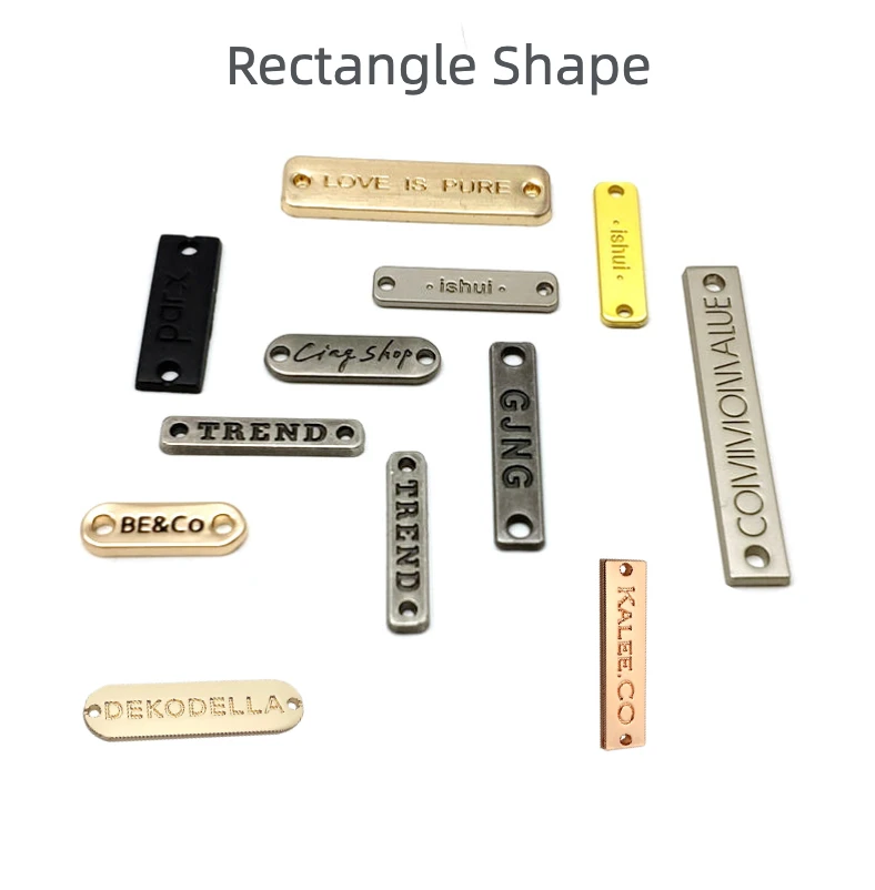 Fashion Plates Logo Design Metal Letter Tag Handbag Hardware Metal ...