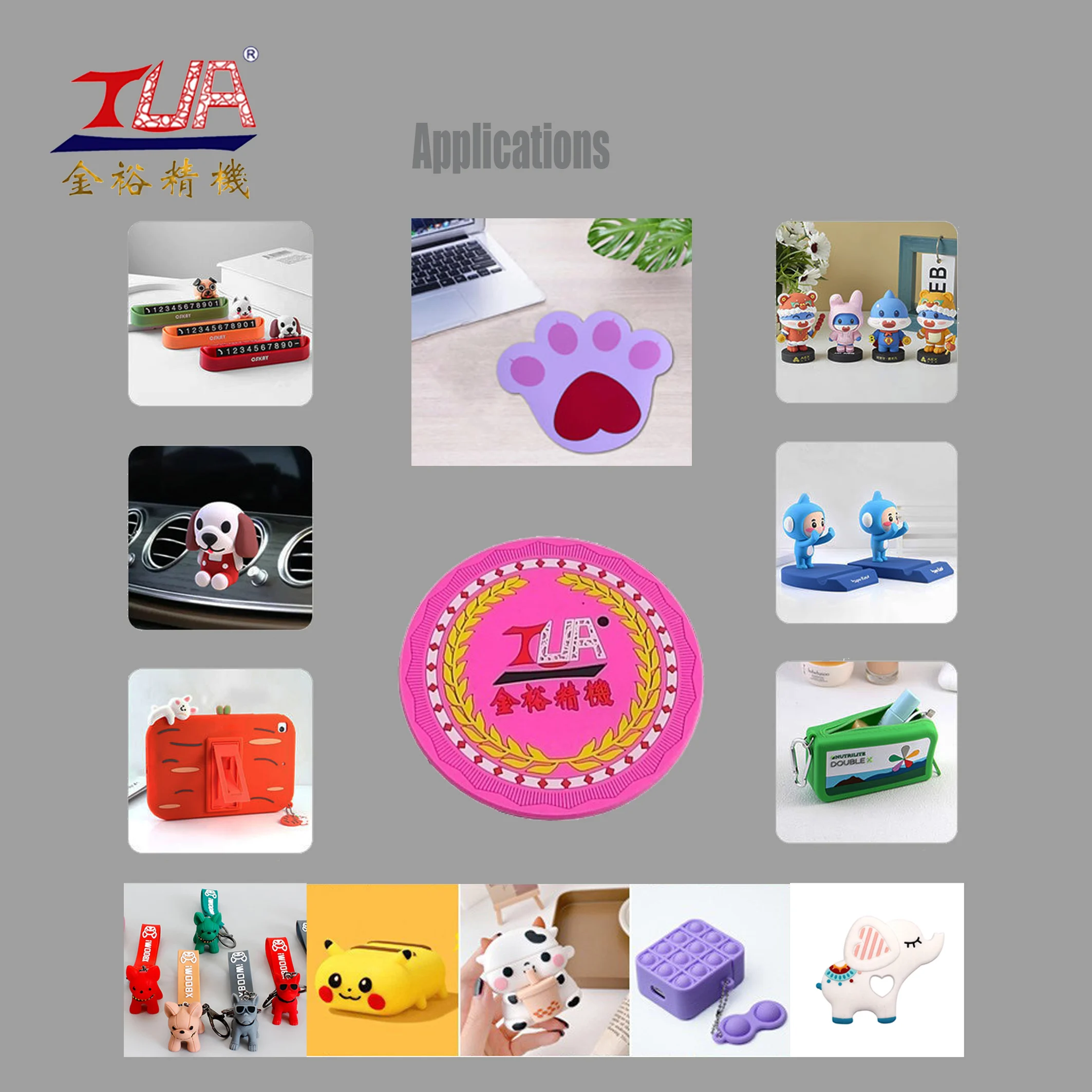 Custom PVC Pin Badge Label Making Machine Soft PVC Rubber Name Tag ...