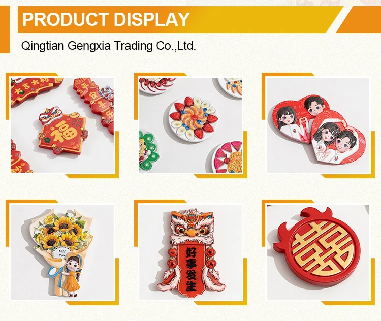 Wholesale Spring Festival Couplets Cute Chinese Custom Resin 3d ...