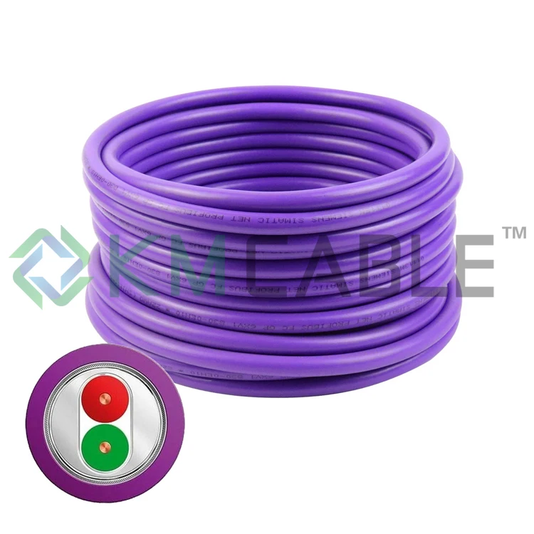 Profibus Cable Siemens Bus DP 2 Core 24AWG - Purple Shielded RS485
