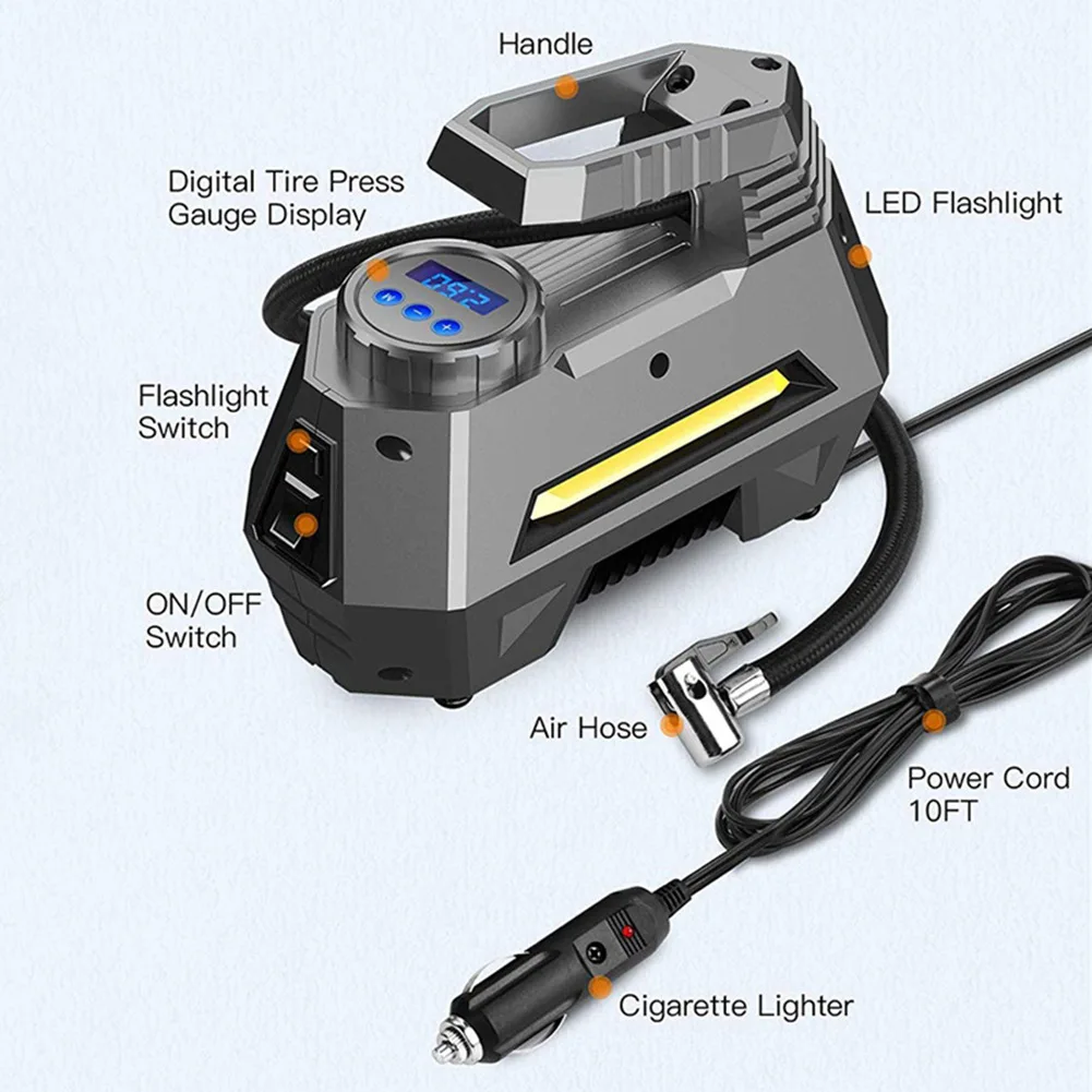 Car tyre pump cigarette lighter store
