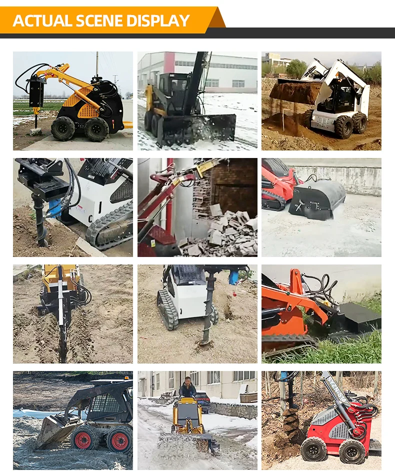 Fully Upgraded Laite 480 Mini Skid Steer Loader with Interchangeable ...