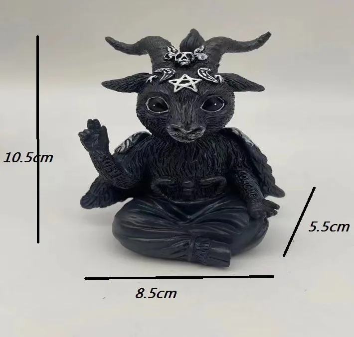 Large Seated Baphomet Lucifer Satanic Demon Goat of Mendes Pagan Statue ...