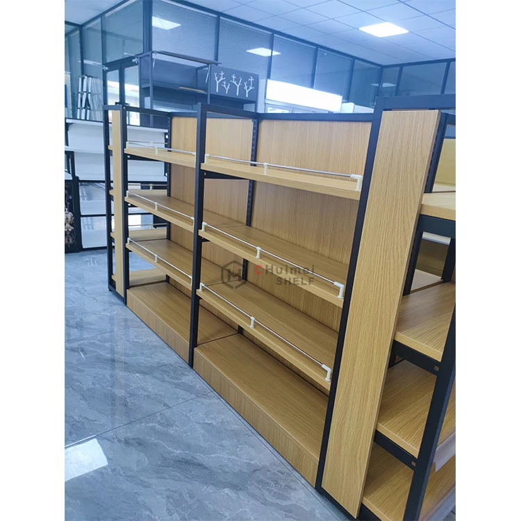 Customized Retail Shop Display Fixture - Supermarket Shelving