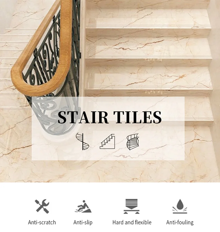Non-slip Rustic Porcelain Tiles for Stairs & Terraces