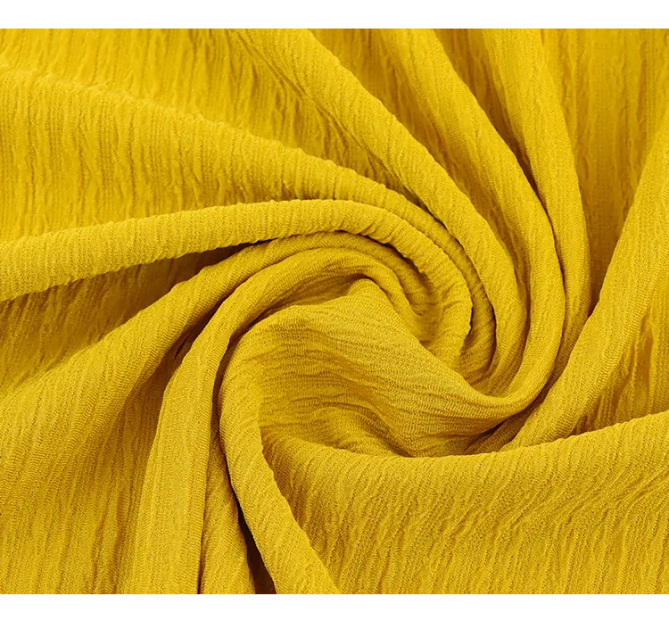 Wholesale Pleated Strip Bubble Crinkle Crepe Knitted Fabric