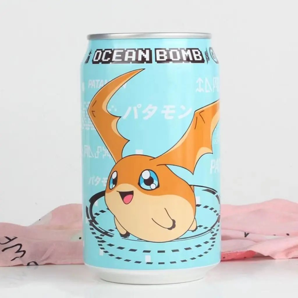 New Ocean Bomb Soft Drinks 330ml - Blueberry Lemon Flavor