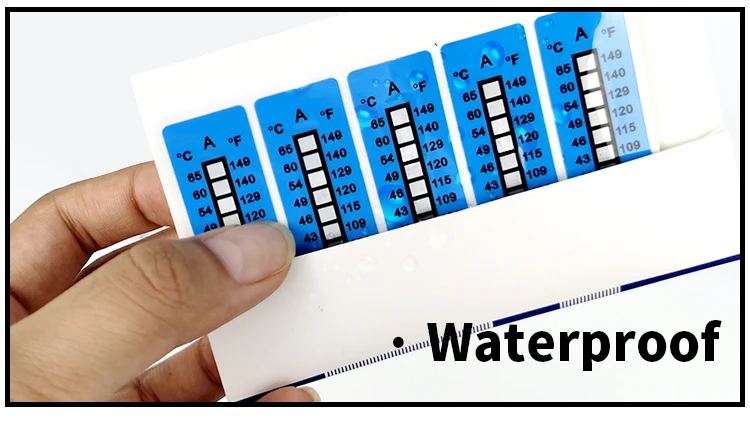 Custom Adhesive Stickers - Color Changing Temperature Indicators