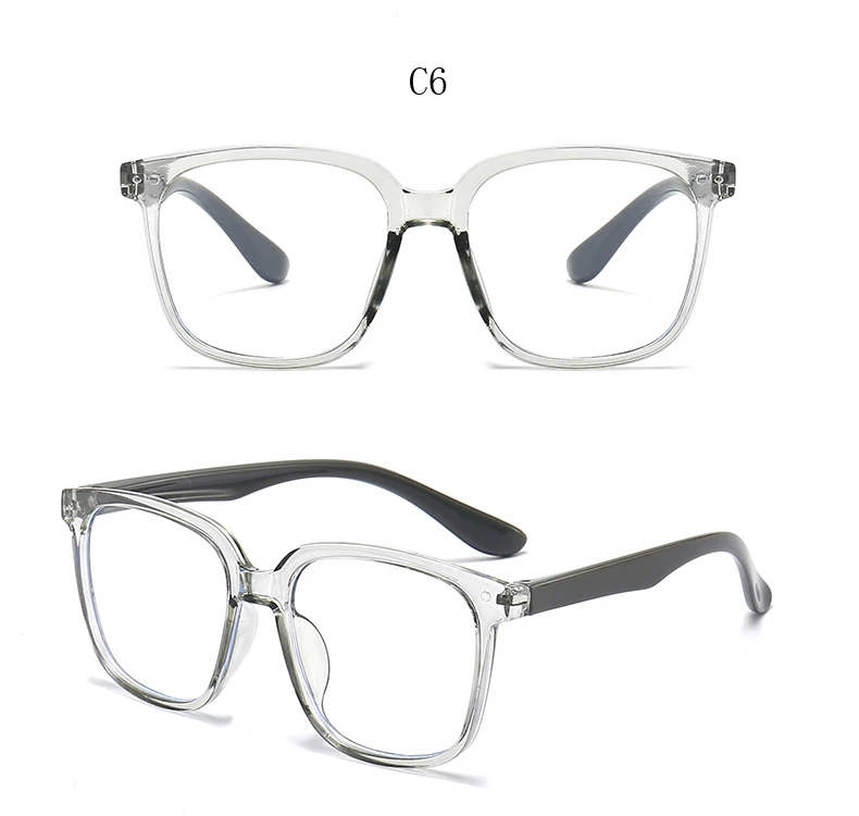 New Square Big Frame Boys And Girls Personality Comfortable Glasses ...