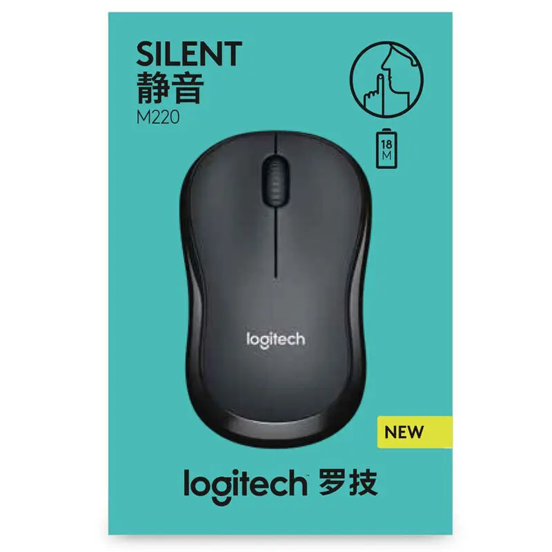Logitech Original M220 Wireless Mice Silent Mouse With 2.4ghz Usb Mini ...