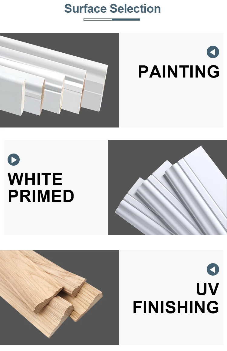 SAMPLE White Primed Pine Wood Mouldings - Durable & Stylish