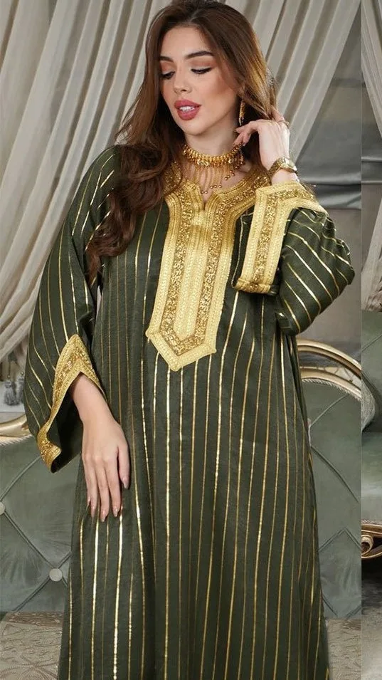 5 Color Middle East Gulf Dress Oman Dubai Qatar Arab Morocco Caftan ...