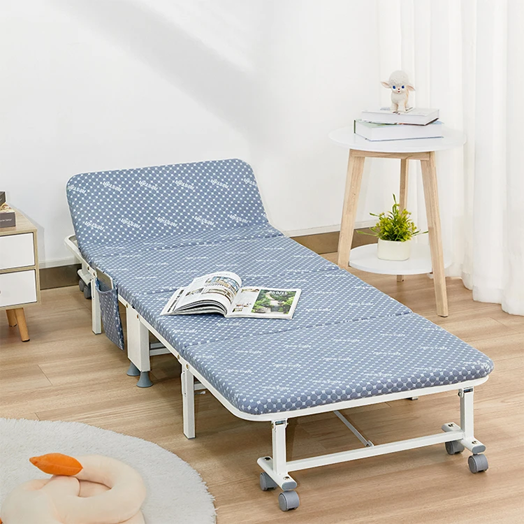 Portable Colorful Folding Bed - Durable & Adjustable Design