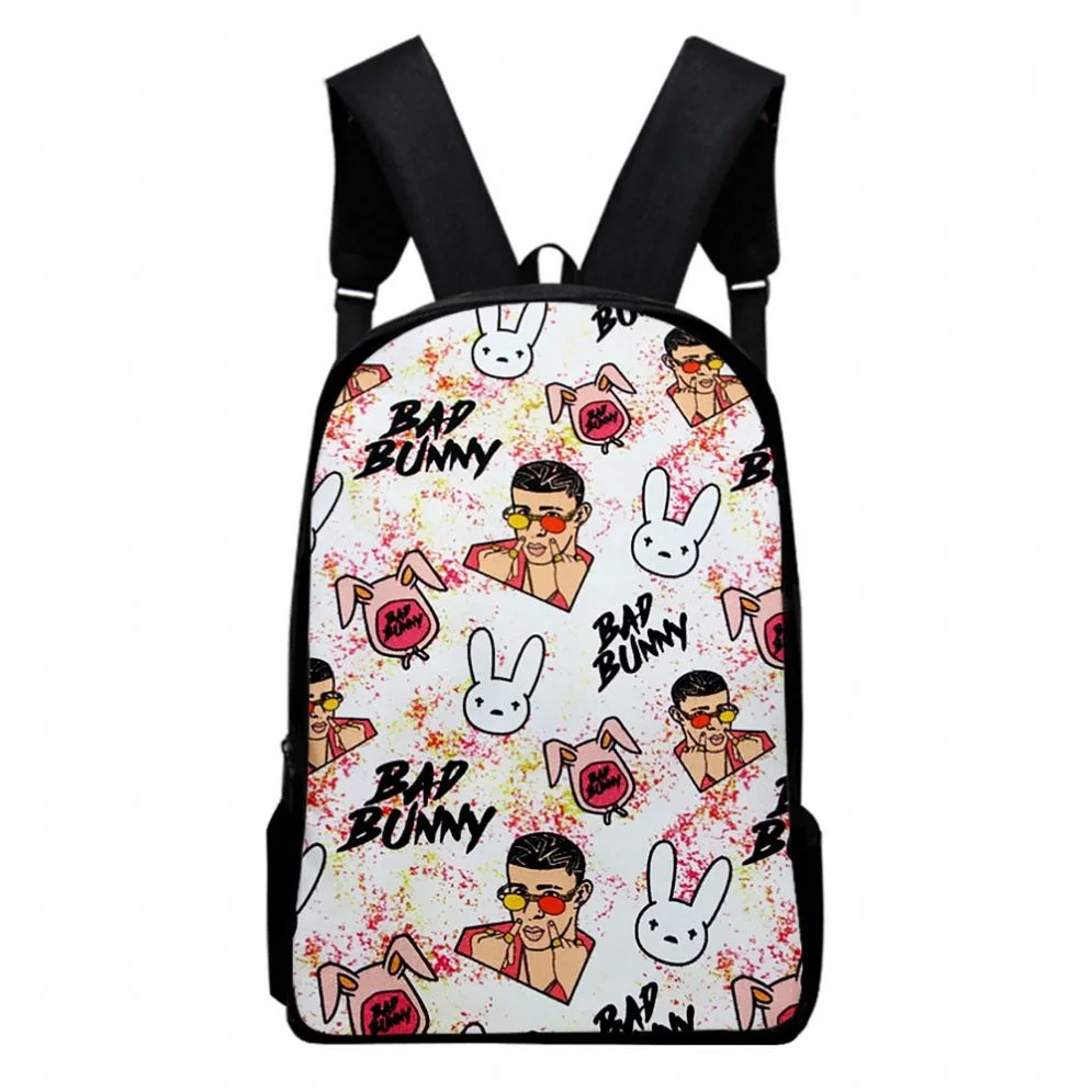 Custom Bad Bunny Karol G Backpack Pattern Printable Boys Girls School ...