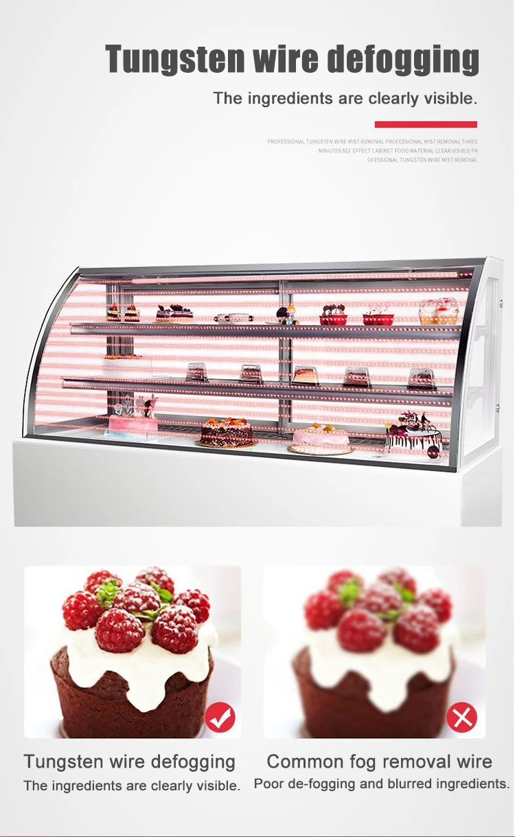 Bakery Cake Display Fridge - Elegant & Efficient Showcase