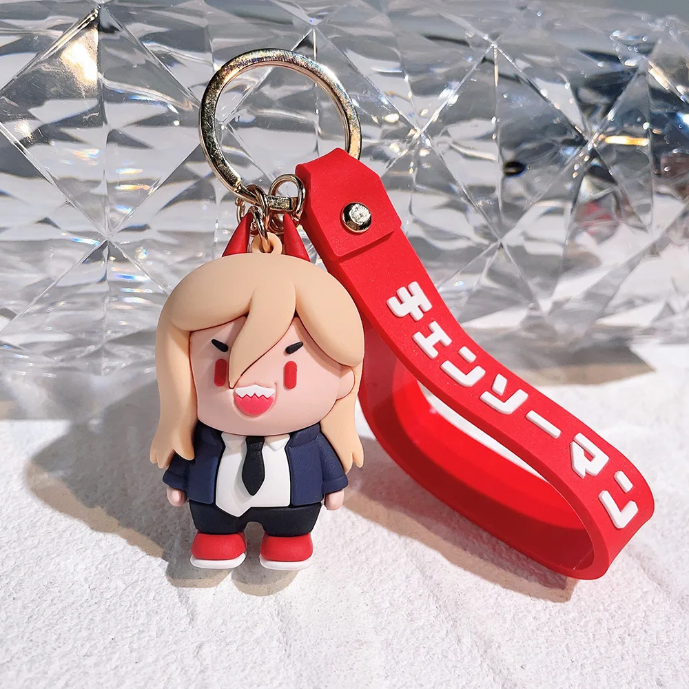 Cartoon Chainsaw Man 3d Keychain Denji Pochita Figure Pvc Pendant ...