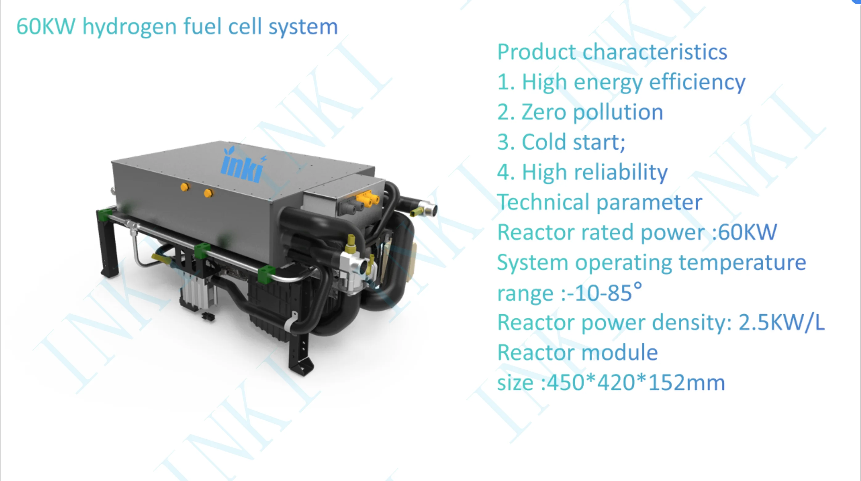 Hydrogen Fuel Cell 60KW Power Generator for Trucks - OEM | Wholesale