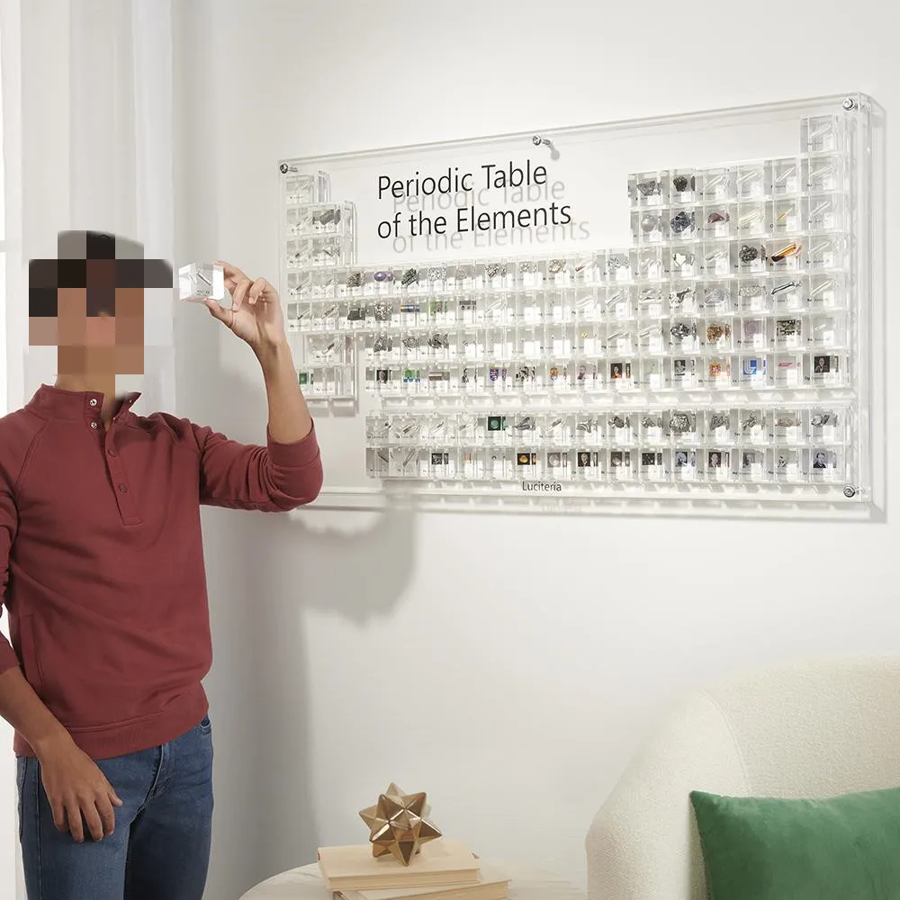 Wall Mounted Chemical Element Display Frame Acrylic 118 Periodic Table ...