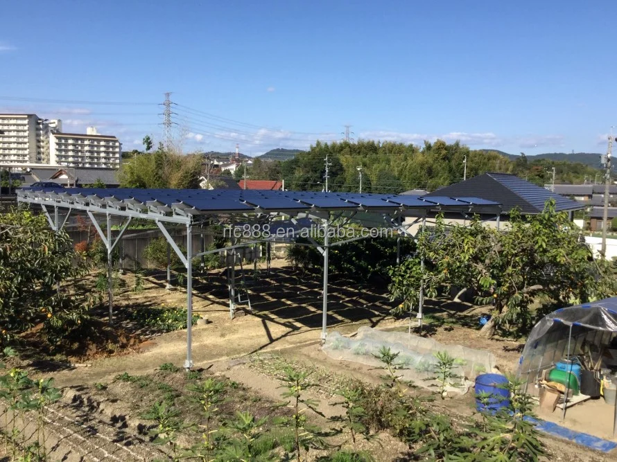 Panel Solar Mount - Efficient Agricultural Greenhouse Setup