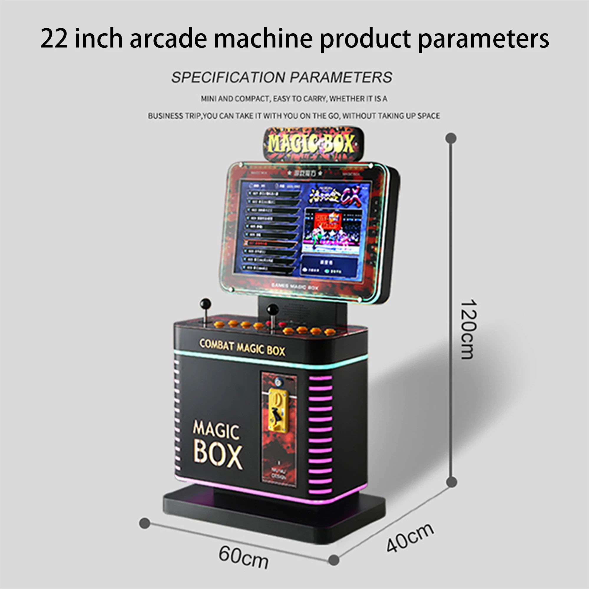 22 Inch Screen Console Rubik’s Cube Magic Box Arcade Machine | Arcade ...