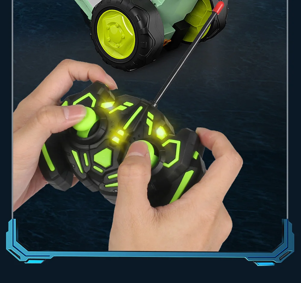 Cartoon Prank Bounce - Crazy Jumping Car Remote Control Toy