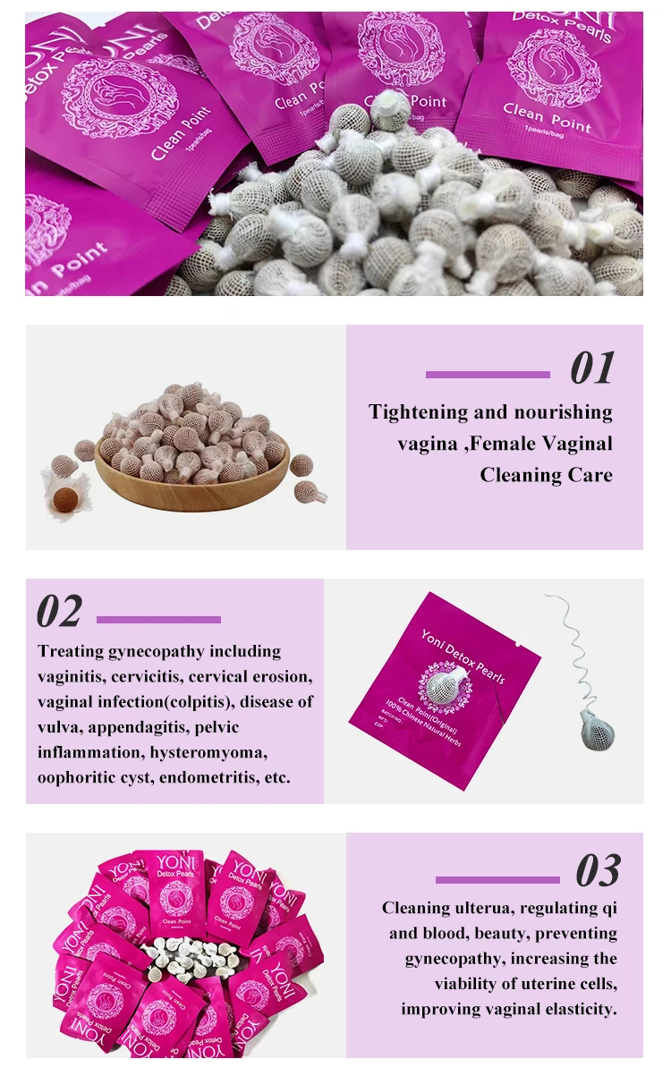 Wholesale Natural Herbal Womb Detox Vaginal Clean Point Tampons Yoni ...