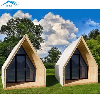 Triangle Tiny Resort Tiny Homes Camping Tent Small Living House Wooden ...