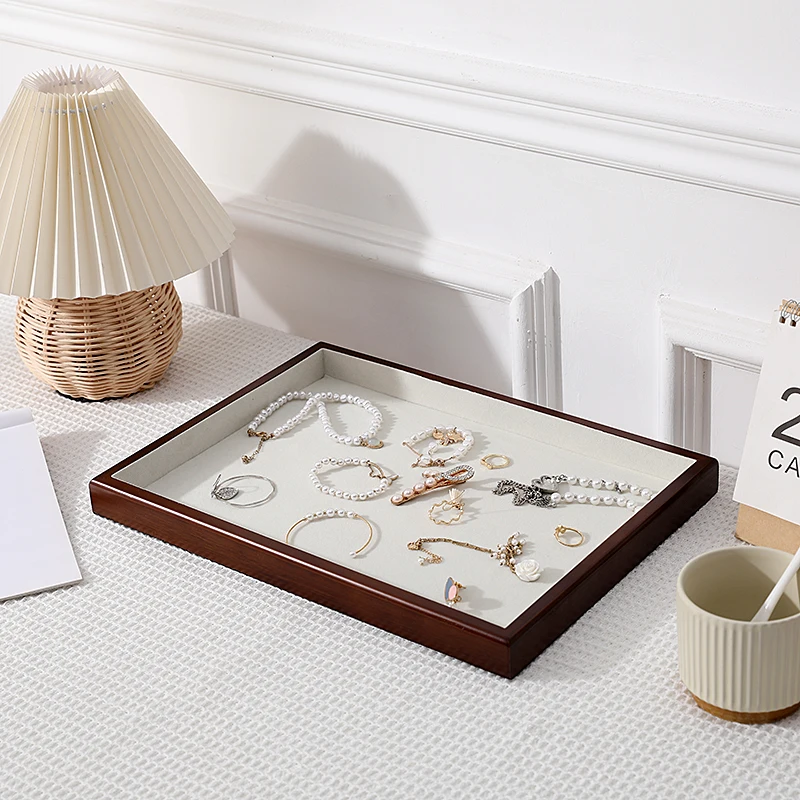 Wooden Ring Holder Display Case Ring Organizer Box,Ring Storage Tray ...