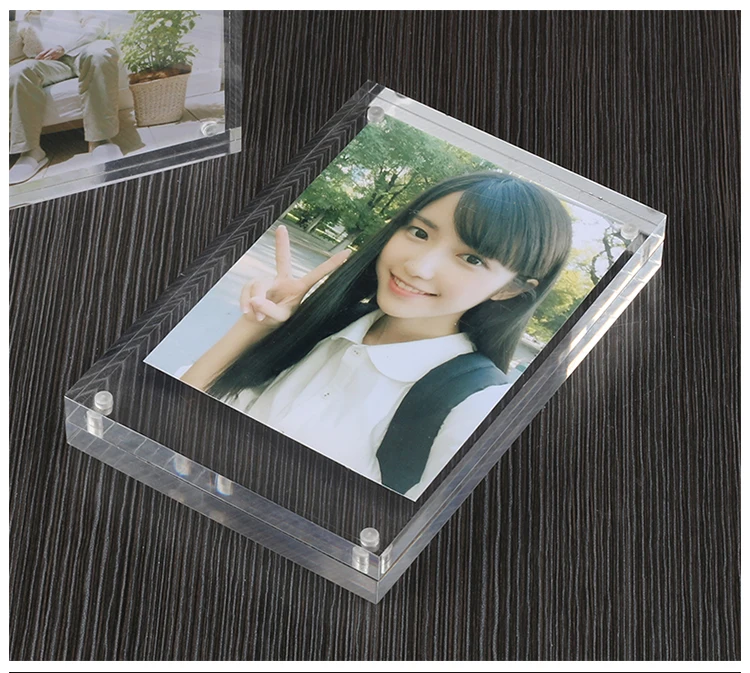 Custom Sized Desktop Display Double-sided Clear Acrylic Picture Frame ...