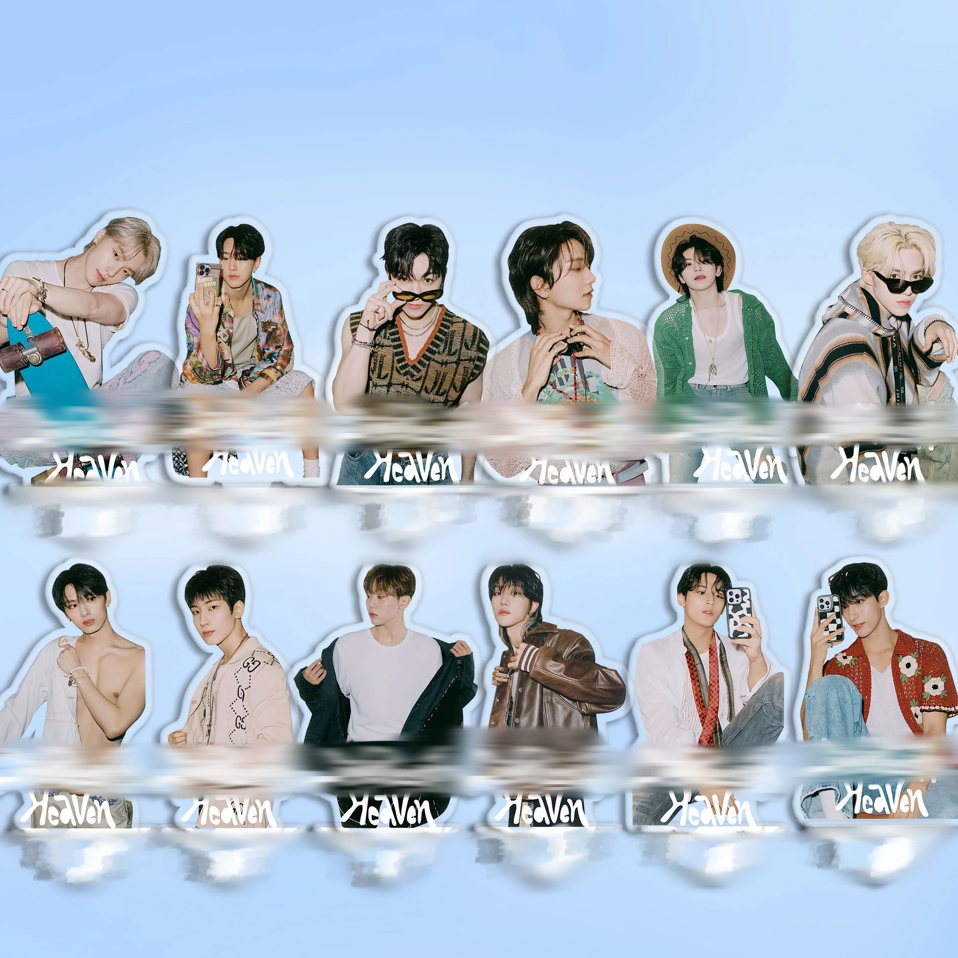 Kpop Idol 17 Heaven Transparent Plastic Standee Acrylic Stand - Buy ...