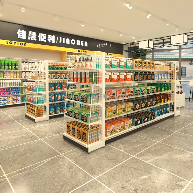 Light Duty Supermarket Shelves Grocery Store Display Racks China Shop ...