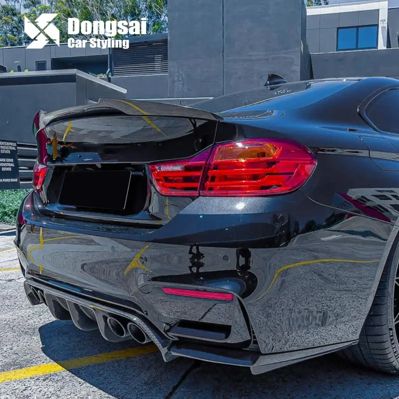 Dry Carbon Fiber M4 Type Rear Trunk Lip Tail Wing Spoiler Ducktail For Bmw 4 Series F32 420i ...