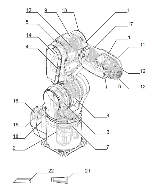 KUKA New KR6 R700-2 6 Axis Welding Robot Arm 360 kg Payload Industrial ...
