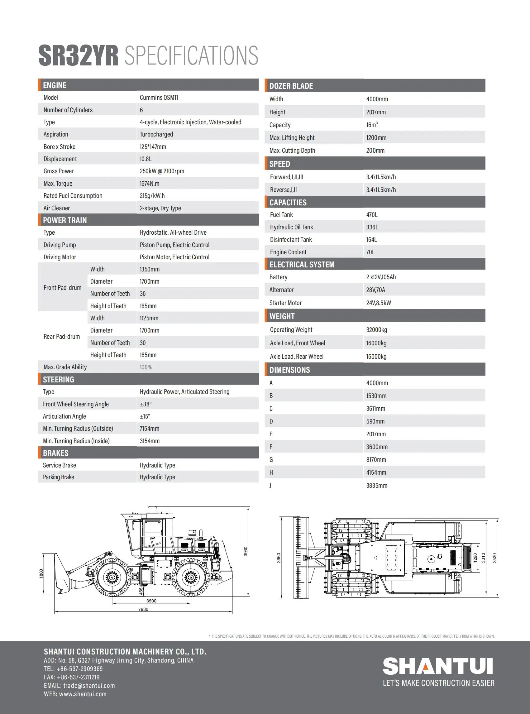 Factory Authorized Dealer Shantui Plastic Compactor SR32YR 32 Ton ...