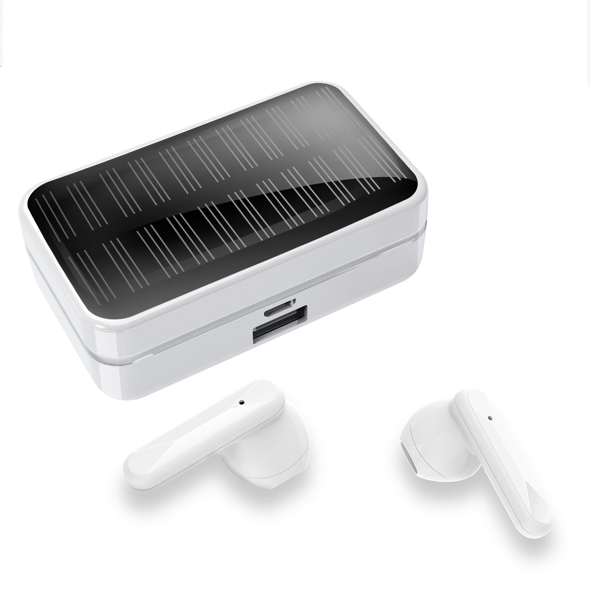 Kingstar Solar Tws Charging Earbuds Bt Headset Tws Sports Handsfree ...