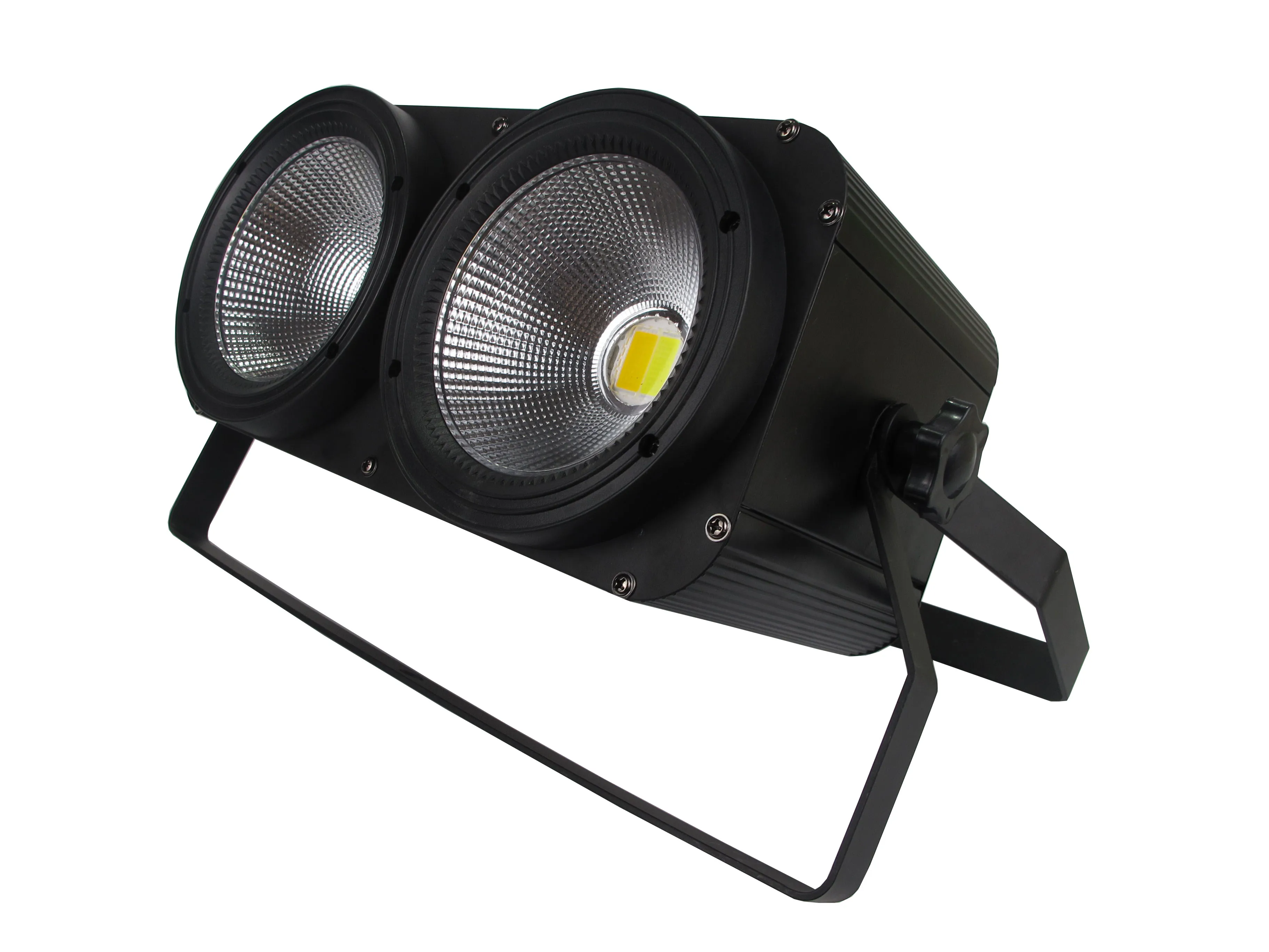 2x100w Rgb White /warm Cob Blinder Light 2 Eye Dimmable Professional ...