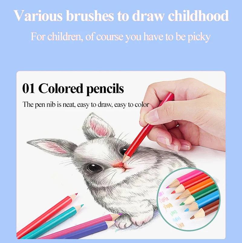 Wood Deluxe Color Set De Arte 145 Piezas Art Crafts Pencil Supplies ...